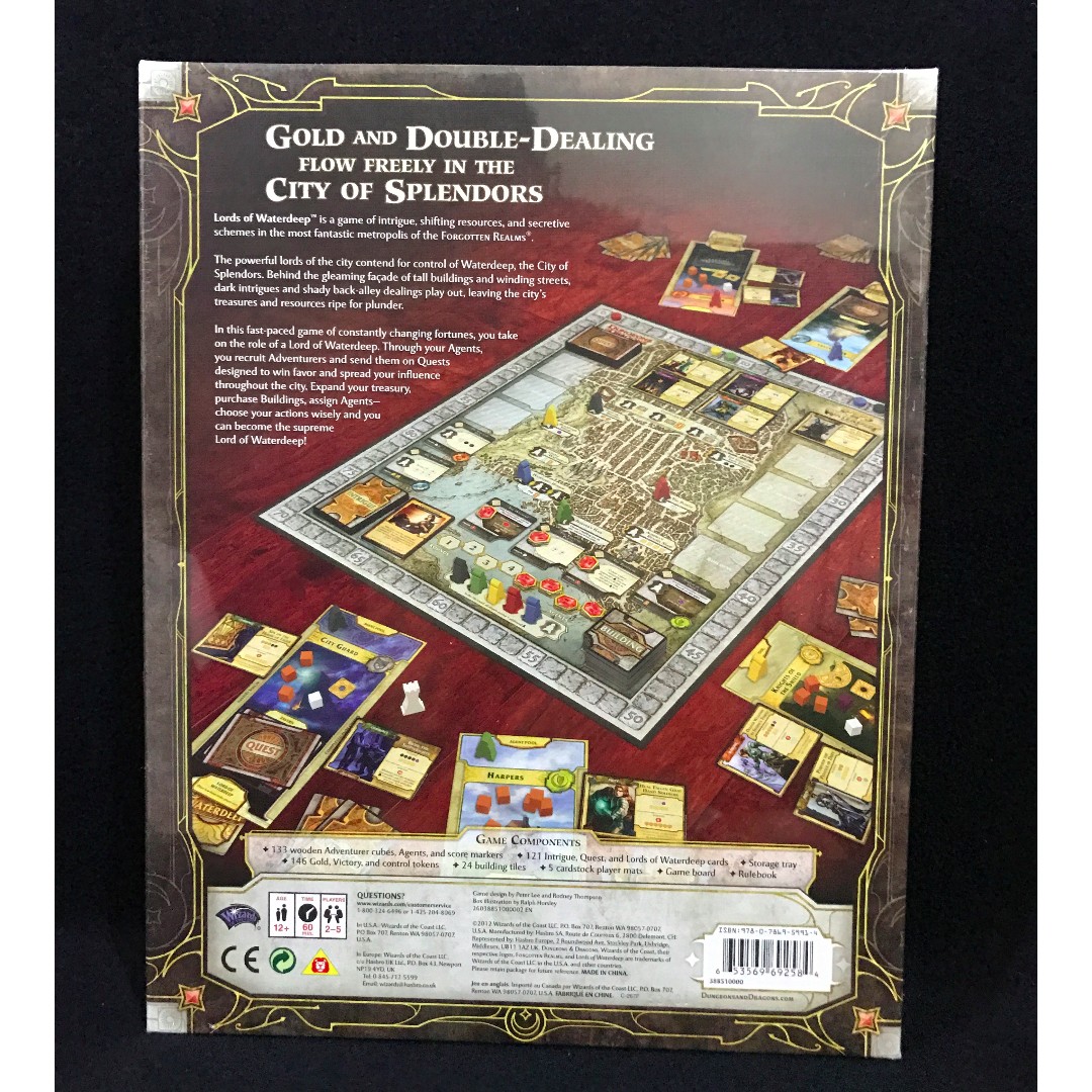 LORDS OF WATERDEEP - Dungeons & Dragons board game, Hobbies & Toys ...