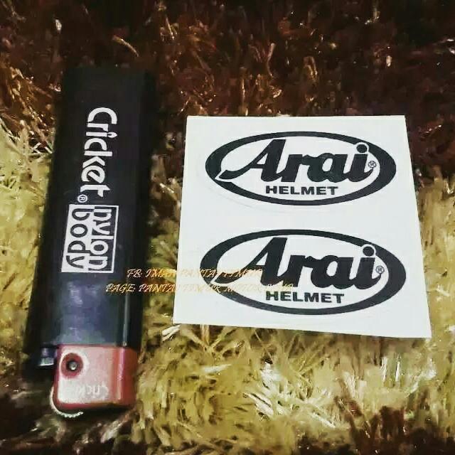 STICKER VISOR ARAI Rm6 1set (2keping) Pos +rm3, Auto Accessories on ...