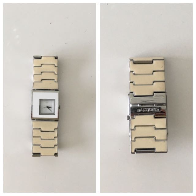 SWATCH Ladies White Irony Square NATA PURA Watch, Women's Fashion ...