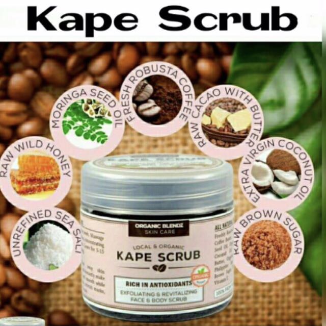 Kape Scrub Face&body Coffee Scrub, Beauty & Personal Care, Bath & Body ...