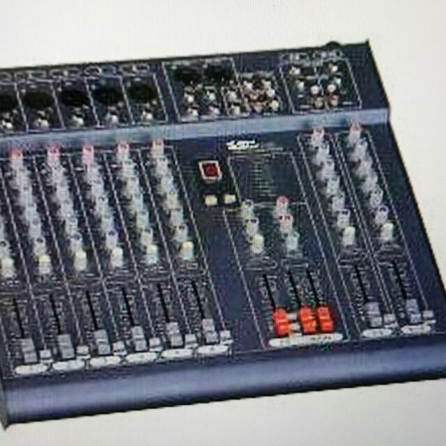 Public Address System With Mixer, Speakers Microphones And Flight Case ...
