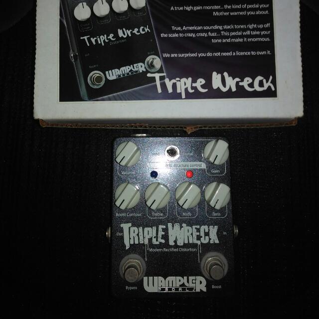 Wampler Triple Wreck Distortion Pedal!, Hobbies & Toys, Music & Media ...