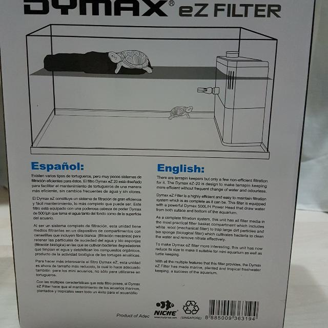 DYMAX eZ FILTER EF-20 (Tank Filtration), Pet Supplies, Homes & Other Pet Accessories on Carousell
