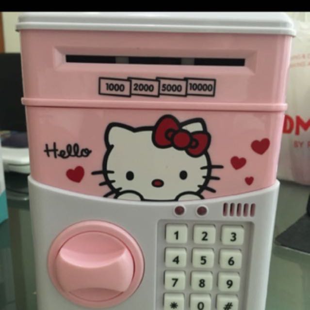 Hello Kitty Mini Atm Cash Box, Hobbies & Toys, Toys & Games on Carousell