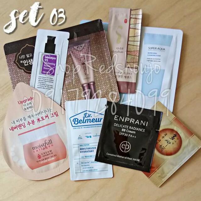 KOREAN Skincare/Cosmetic Sample Set Batch 01, Beauty & Personal Care ...