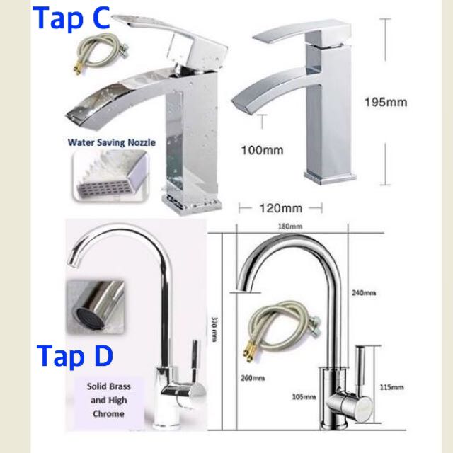 New Spring Retractable Mixer Tap Faucet (Hot & Cold Water Bathroom ...