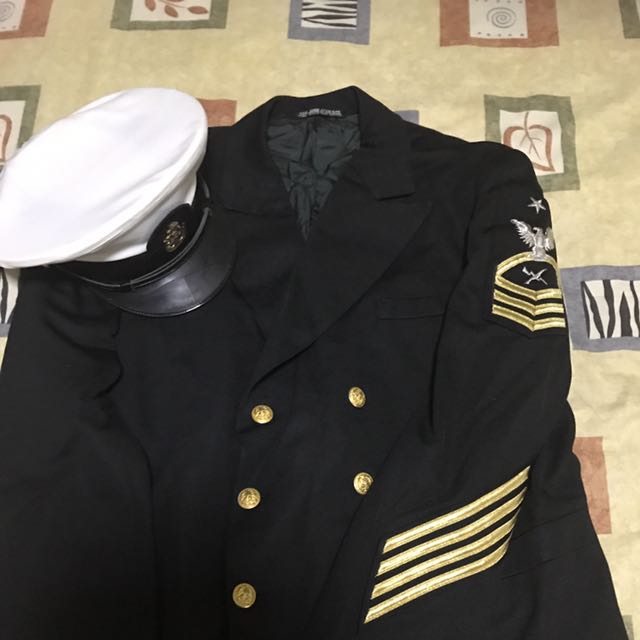Us Navy Senior Chief Petty Offer Dress Blue Jacket, Men's Fashion, Tops ...