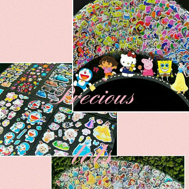Cartoon Stickers *Buy 10 Get 1 Free, Hobbies & Toys, Stationery & Craft ...