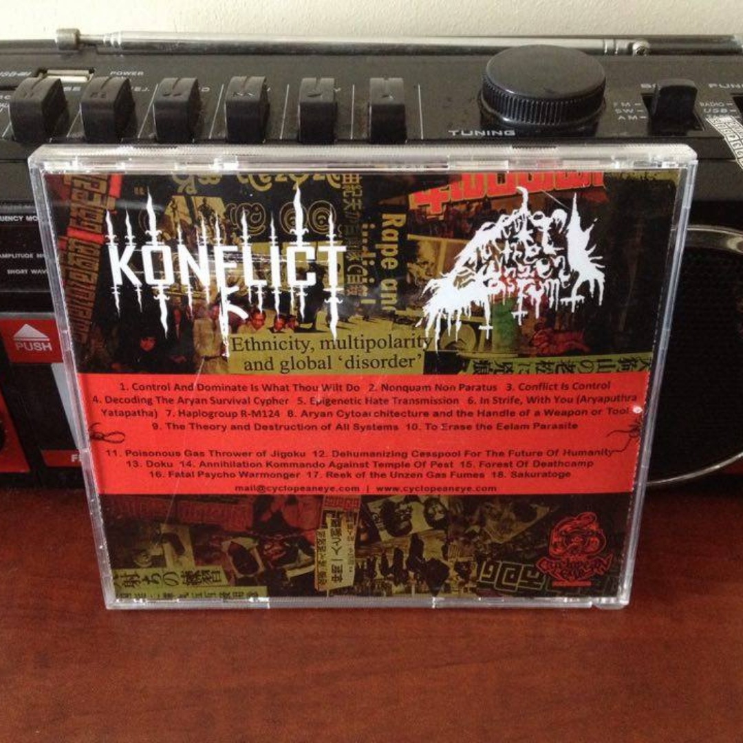 KONFLICT/REEK OF THE UNZEN GAS FUMES "Conflict is Control / Poisonous ...