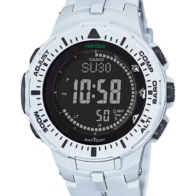 Casio Pro Trek PRG-300-7CR Cool White [Not: G Shock G-shock Apple Watch ...
