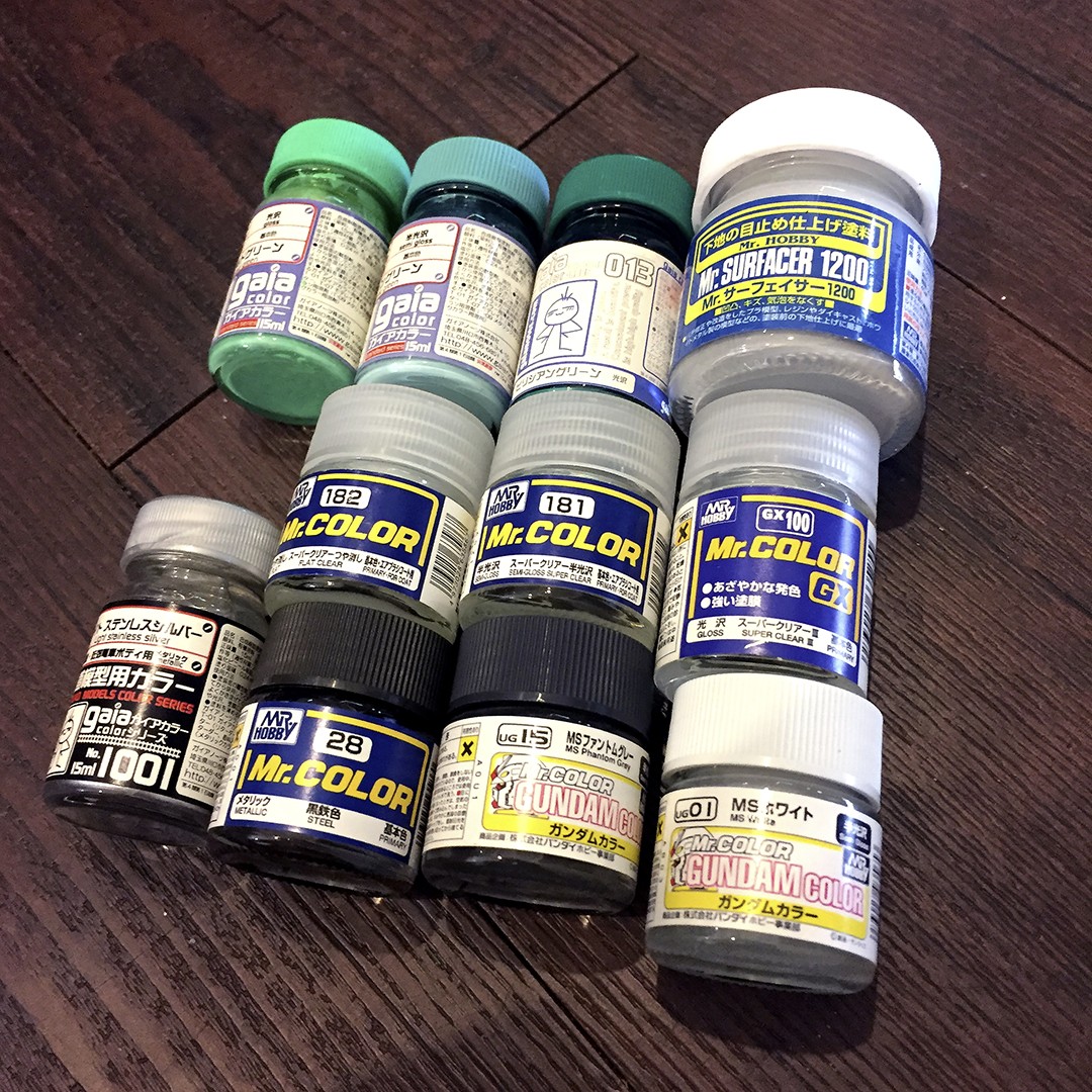 Gaia Notes Mr. Hobby Mr. Color Mr. Surfacer Assorted Lacquer Paint ...