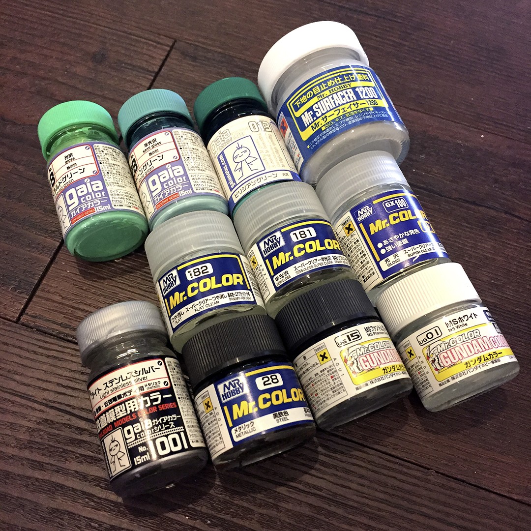 Gaia Notes Mr. Hobby Mr. Color Mr. Surfacer Assorted Lacquer Paint ...