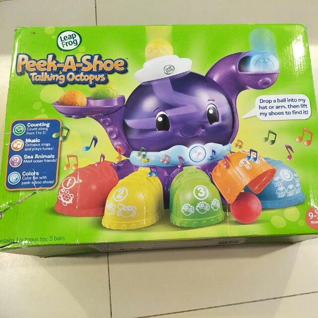 Leap Frog- Peek-A-Shoe Talking Octopus, Hobbies & Toys, Toys & Games on ...