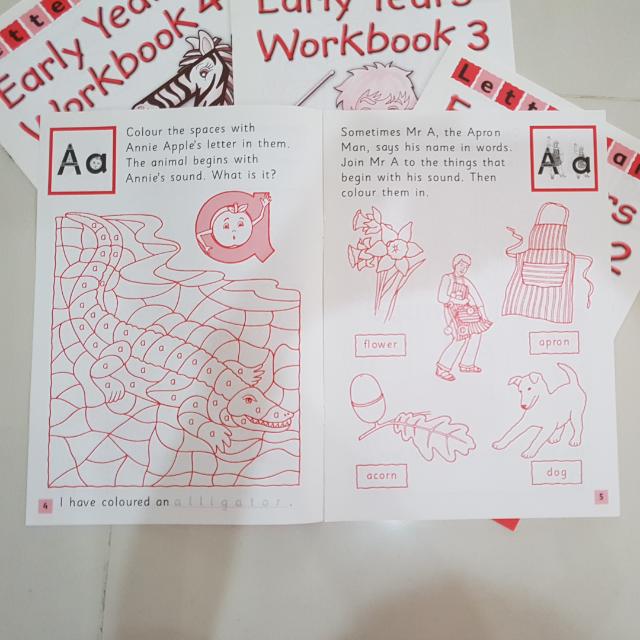 Letterland Early Years Workbooks1-4, Hobbies & Toys, Books & Magazines ...
