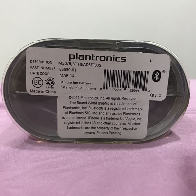 Plantronics M50 Bluetooth Headset, Audio, Headphones & Headsets on ...