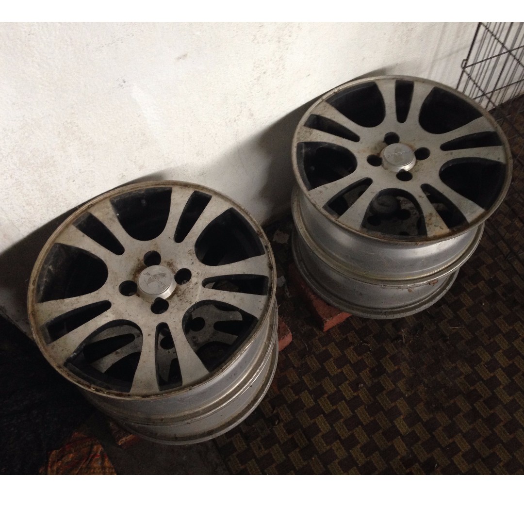 Sport Rim Wira SE 16 inch PCD4x100, Auto Accessories on Carousell