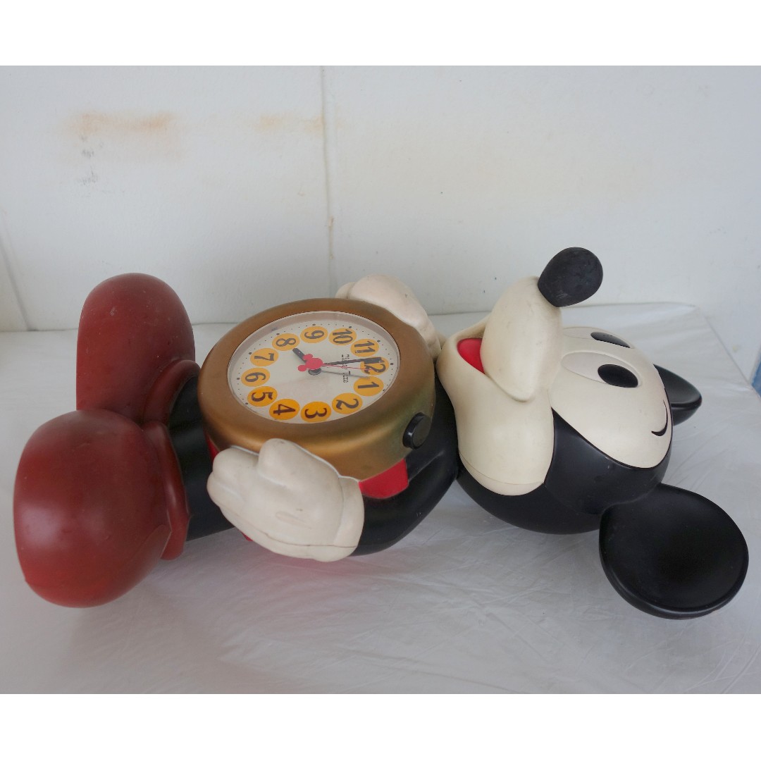 Walt Disney Company, Mickey Mouse Action Figure, Alarm Clock, 16 inches ...