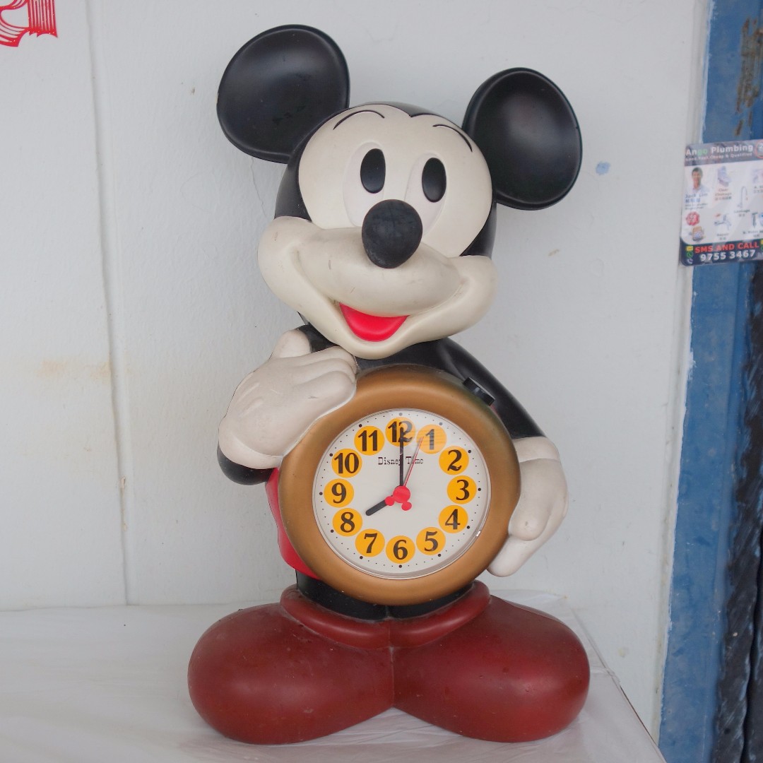 Walt Disney Company, Mickey Mouse Action Figure, Alarm Clock, 16 inches ...