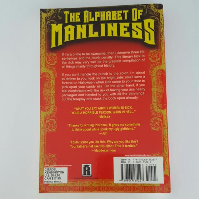 Alphabet of Manliness by Maddox, Hobbies & Toys, Books & Magazines ...