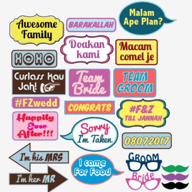 Photobooth Props, Design & Craft, Handmade Craft on Carousell