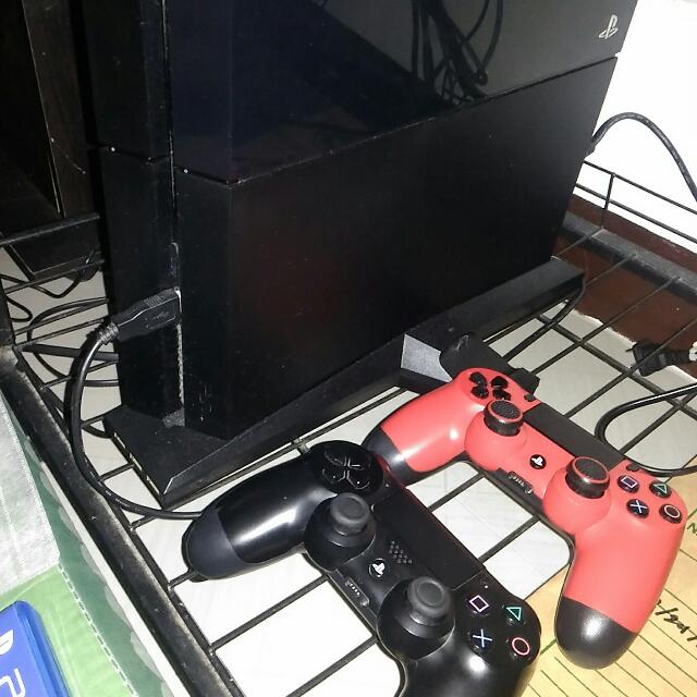 Ps4 Phat CUH1106A 500Gb with 2 Ds4 Controller And Vertical Cooling Stand, Video Gaming, Video ...