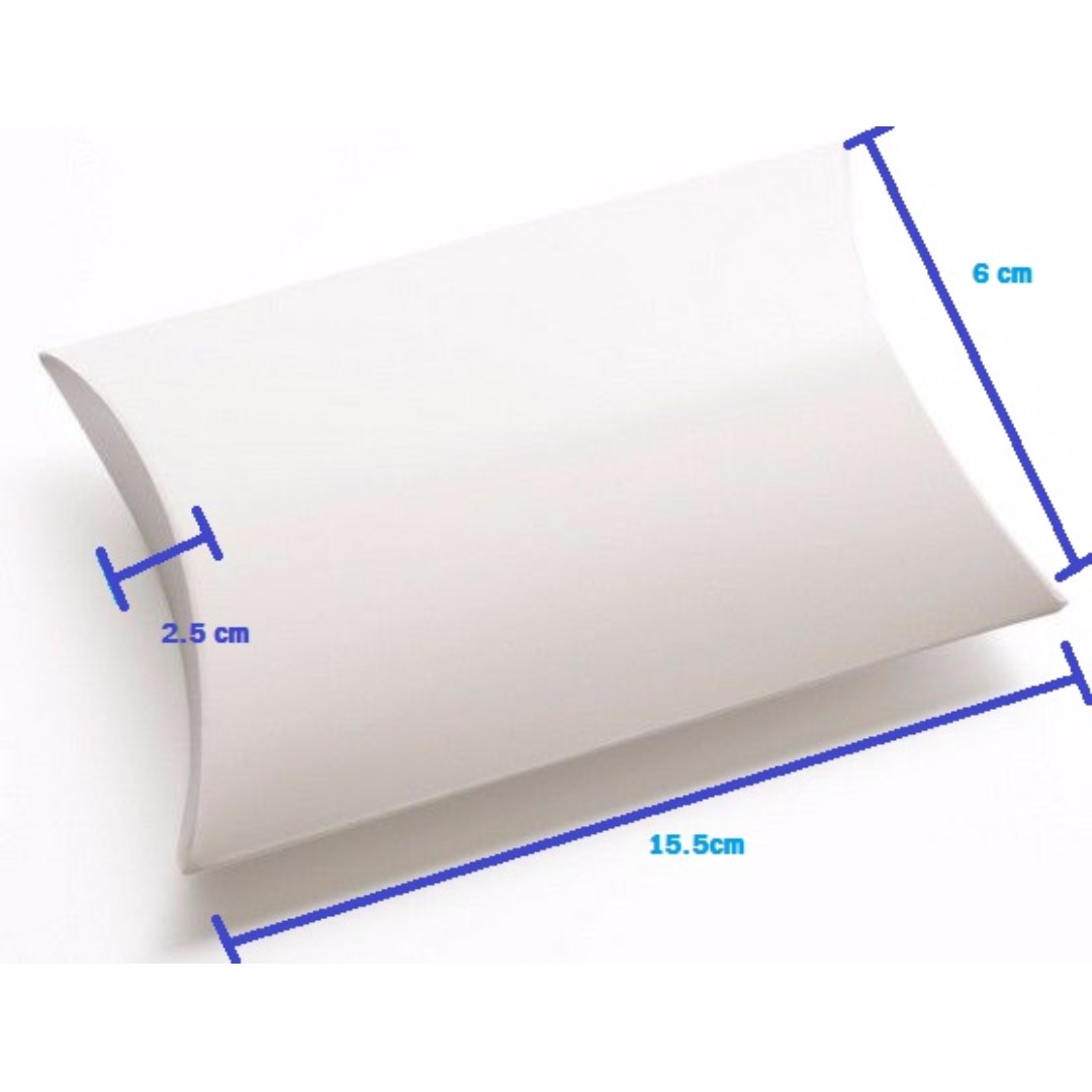 PVC white pillow box / white box / wedding box / gift box ( crystal ...