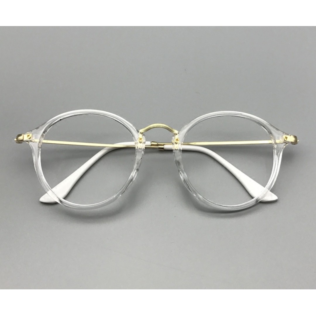 Round Shaped Black Frame / Clear Frame Transparent Glasses, Women's ...