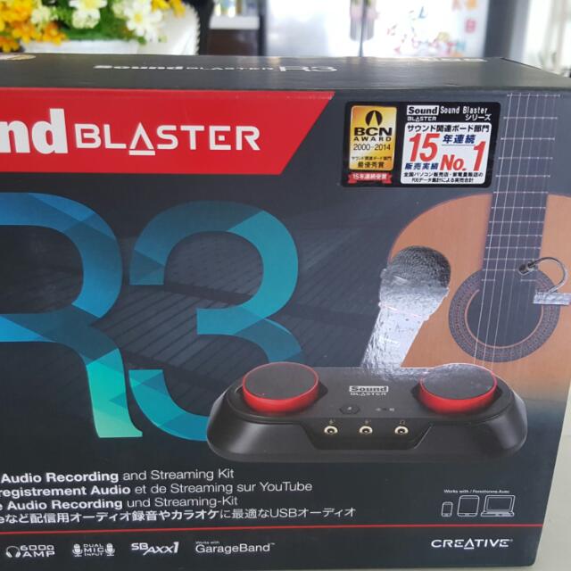 sound blaster r3 youtube recording starter kit, Hobbies & Toys, Music ...