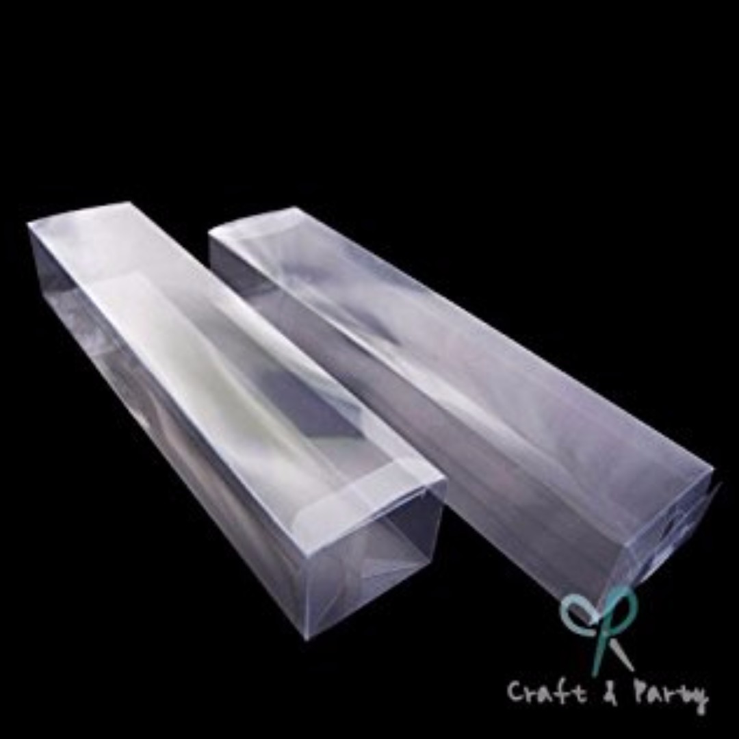 Tall Slim Clear box / transparent box / slim box /plastic box /long box ...