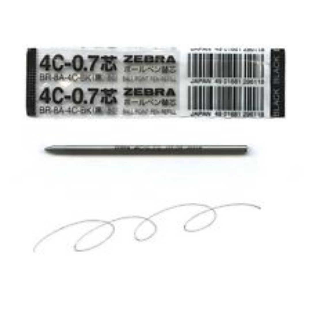 Zebra 4C Ballpoint Pen Refill 0.7MM, Hobbies & Toys, Stationery & Craft ...