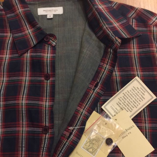 Brand New British India Linen Shirt, Men's Fashion, Tops & Sets, Formal ...