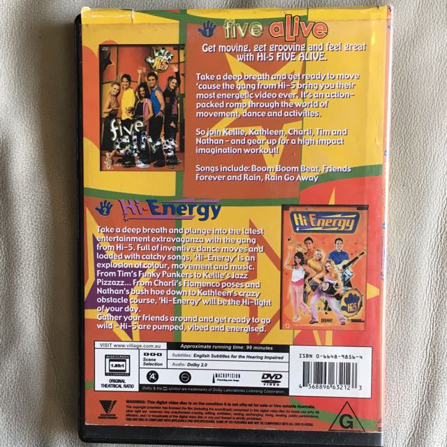 Hi-5 Children DVD - Five Alive, Hobbies & Toys, Music & Media, CDs ...