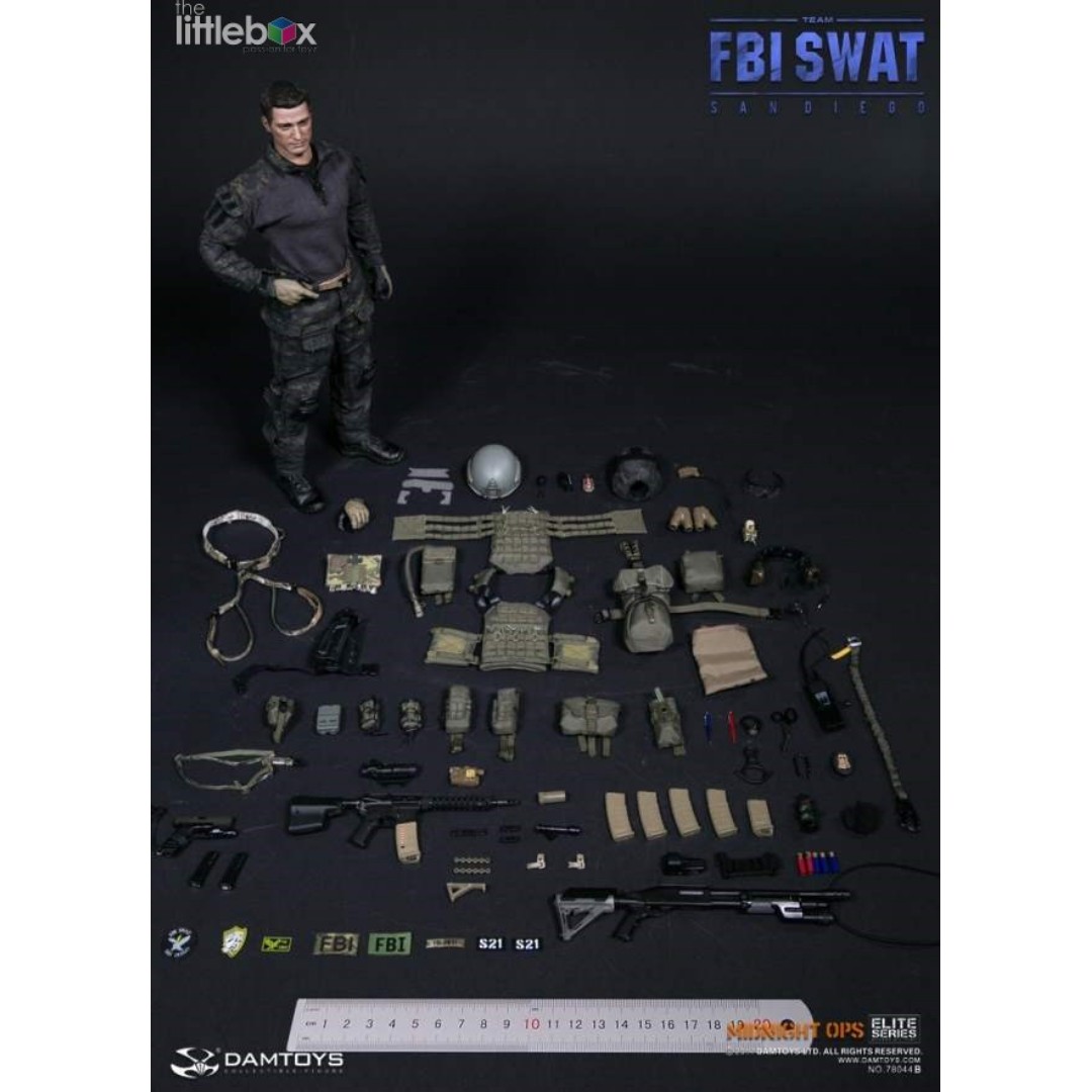 DAMTOYS : 1/6 FBI SWAT TEAM AGENT - SAN DIEGO MIDNIGHT OPS NO.78044B ...