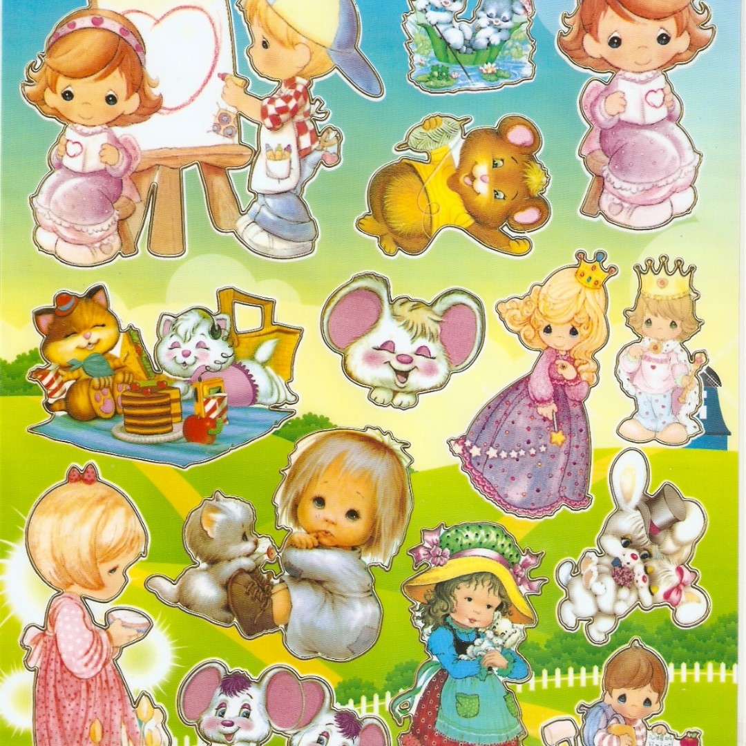 Any 3 For RM2 Assorted A4 Size Sticker Precious Moment, Hobbies & Toys ...