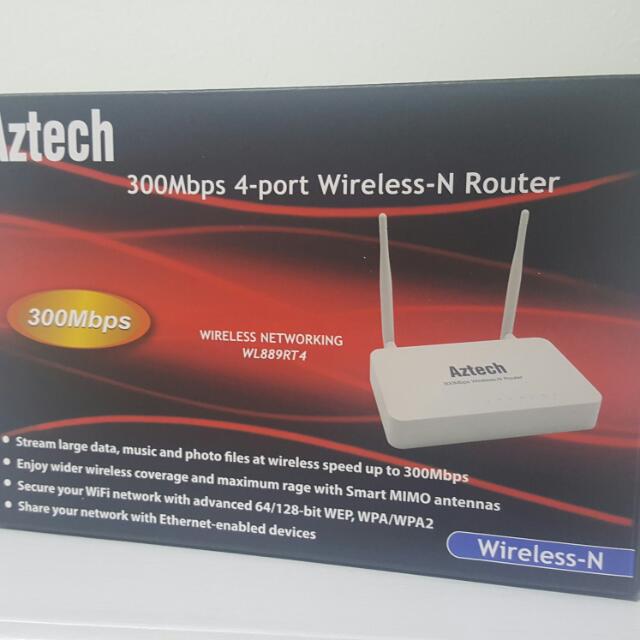 Aztech 300Mbps Wireless-N Router, Computers & Tech, Parts & Accessories ...