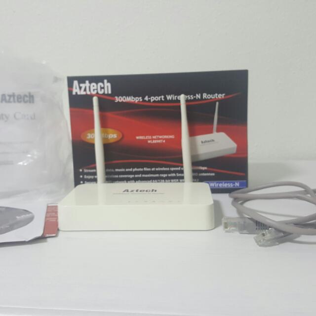 Aztech 300Mbps Wireless-N Router, Computers & Tech, Parts & Accessories ...