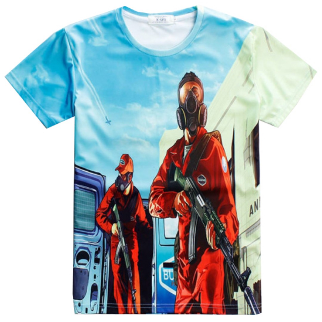 GTA GRAND THEFT AUTO THE GAME 3D TSHIRT, Men's Fashion, Tops & Sets ...