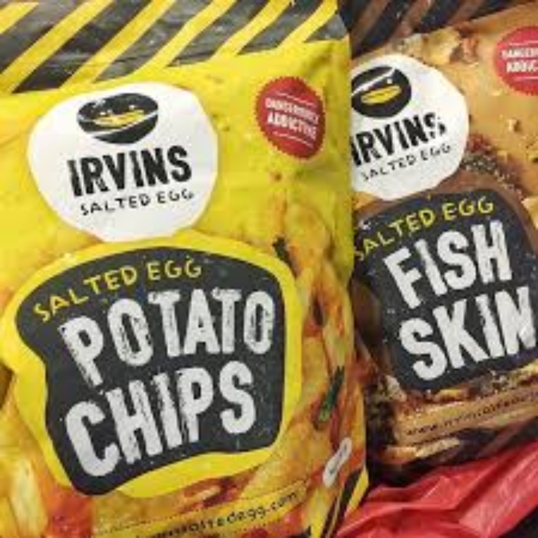 IRVINS SALTED EGG FISH SKIN & POTATO CHIPS (SMALL & BIG), Food & Drinks ...