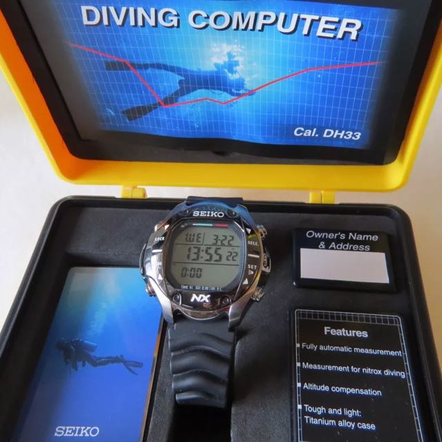 Seiko Prospex MarineMaster Dive Computer NX Caliber SBDK001 Full Set ...
