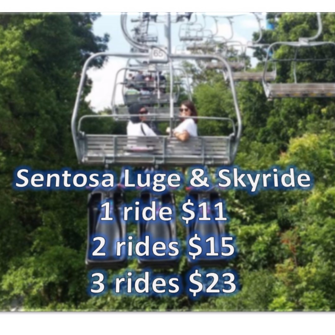 Sentosa Luge & Skyride Tickets, Tickets & Vouchers, Local Attractions ...