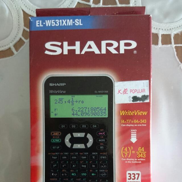 Sharp EL-W531XM Calculator, Hobbies & Toys, Books & Magazines ...