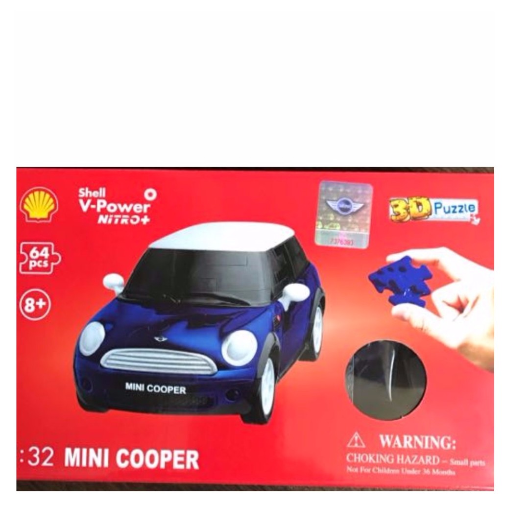 SHELL 3D Car Puzzle (Mini Cooper), Toys & Games, Bricks & Figurines on ...