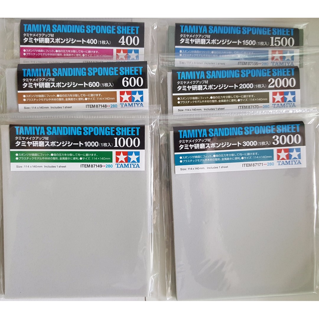 Tamiya Sanding Sponge sheet, Hobbies & Toys, Toys & Games on Carousell