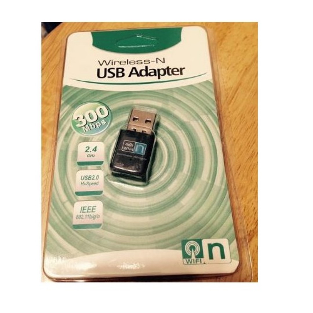 全新 Wifi 300Mbps Wireless-N USB Adapter黑色300M內置天線無線網卡, 電腦＆科技, 電腦周邊及配件 ...