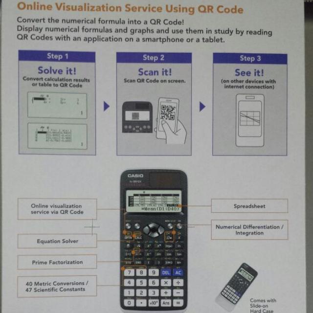 Casio FX-991EX Original Scientific Calculator Classwiz 552, 06/15/2024