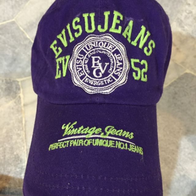 EVISU cap, Men's Fashion, Watches & Accessories, Cap & Hats on Carousell