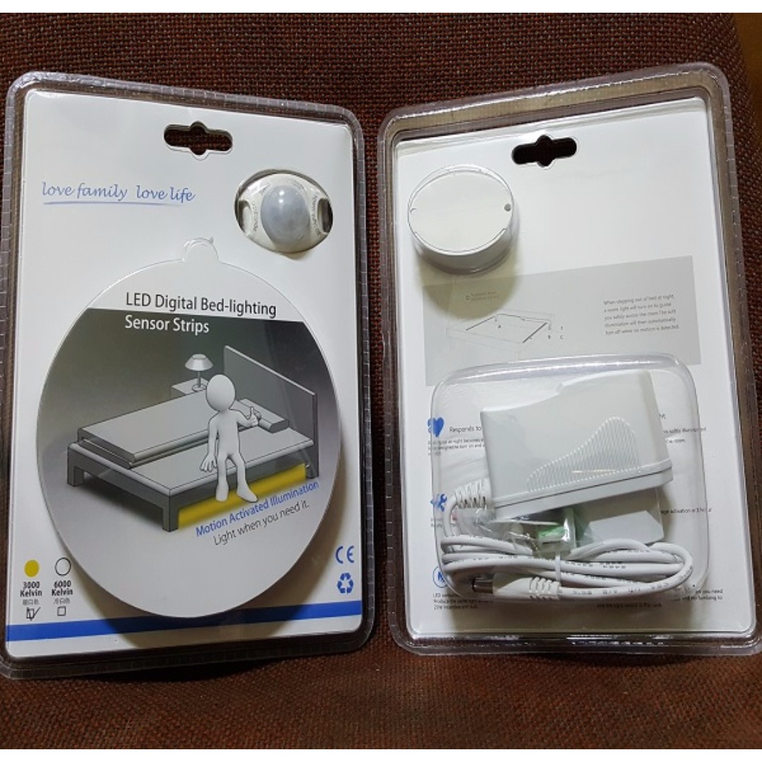 LED Motion Sensor Bed Light, Electronics, Others on Carousell