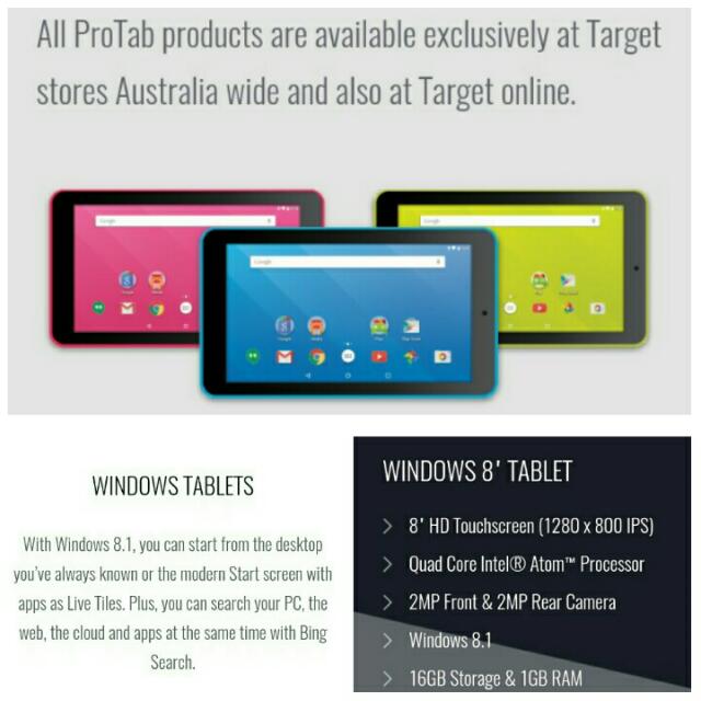 PROTAB WINDOWS TAB, Computers & Tech, Parts & Accessories, Software on ...