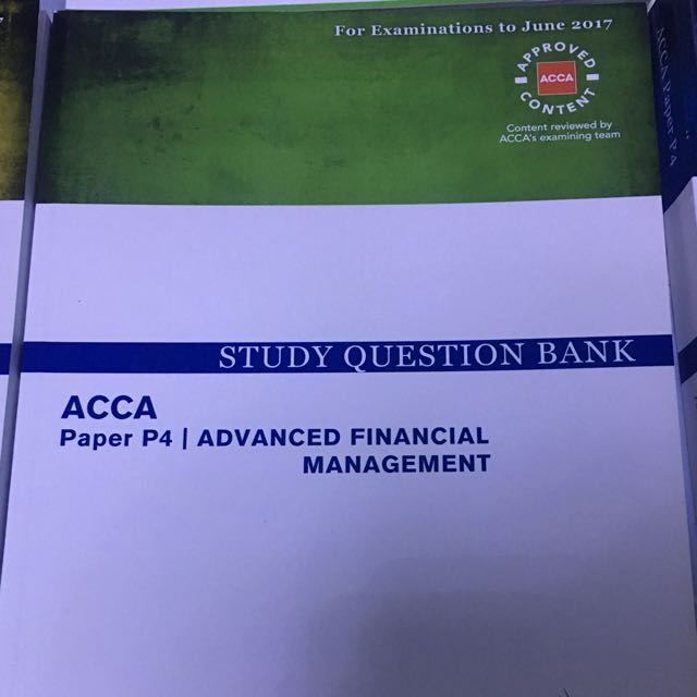 ACCA P4 Advanced Financial Management, Hobbies & Toys, Books ...