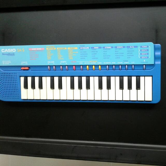 Casio Song Bank Keyboard SA-5, Hobbies & Toys, Music & Media, Musical ...